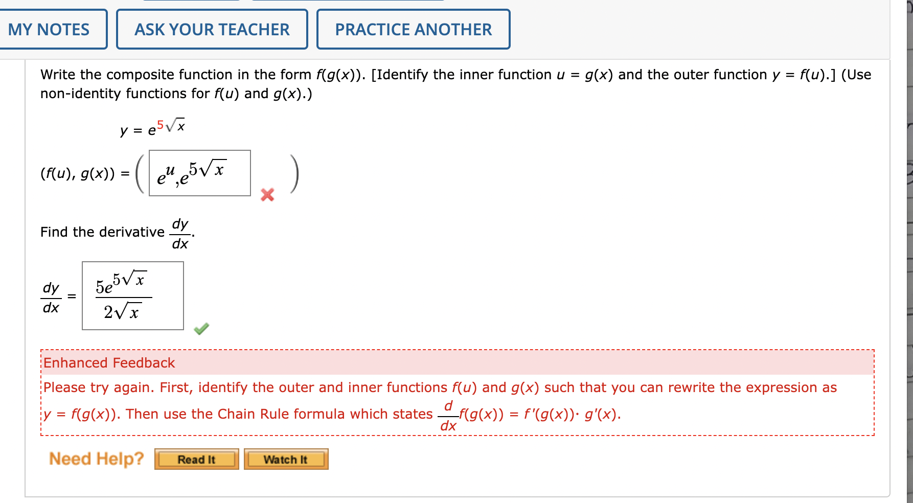 Solved Write the composite function in the form f(g(x) ). | Chegg.com