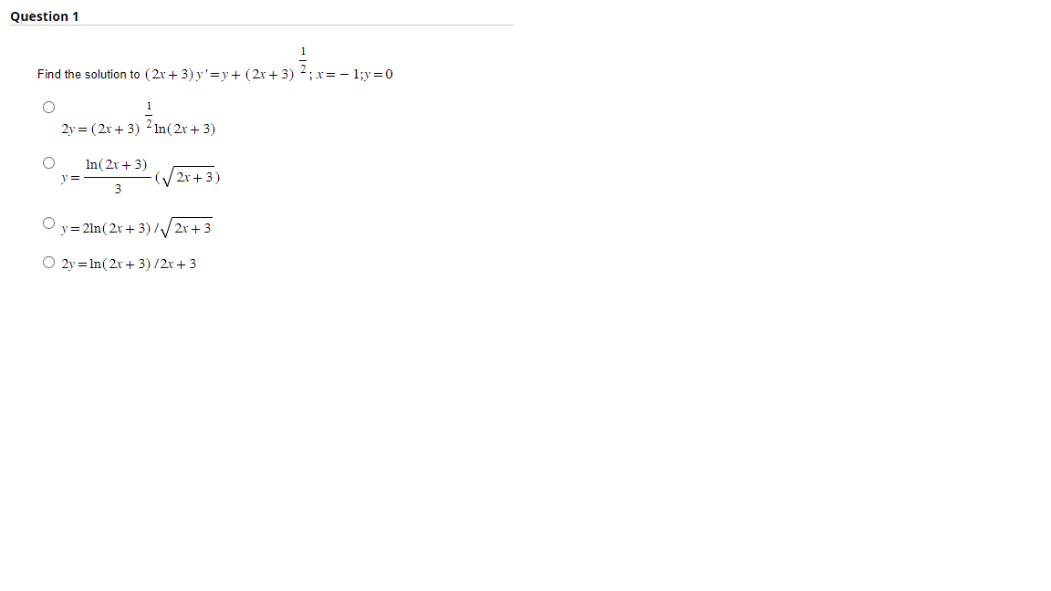 Solved Find the solution to the DE. | Chegg.com