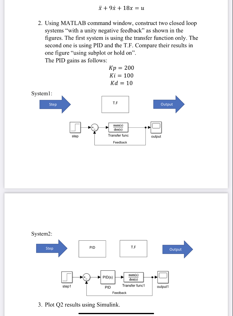 Solved 1. Define the T.F of the following system : please | Chegg.com