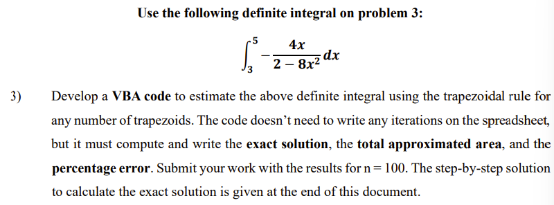 Solved Use the following definite integral on problem | Chegg.com