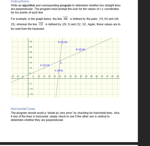 Solved Instructions: Write an algorithm and corresponding | Chegg.com