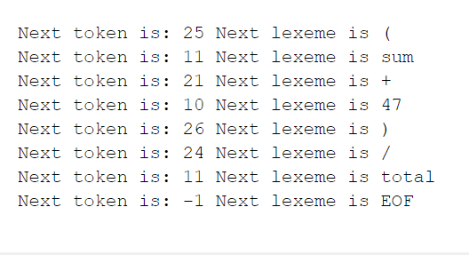 Solved I Needed To Convert A Lexical Analyzer Written In C