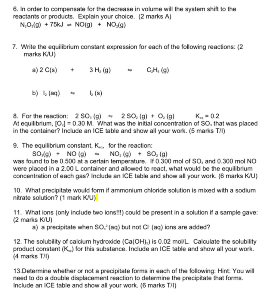Solved 6. In order to compensate for the decrease in volume | Chegg.com
