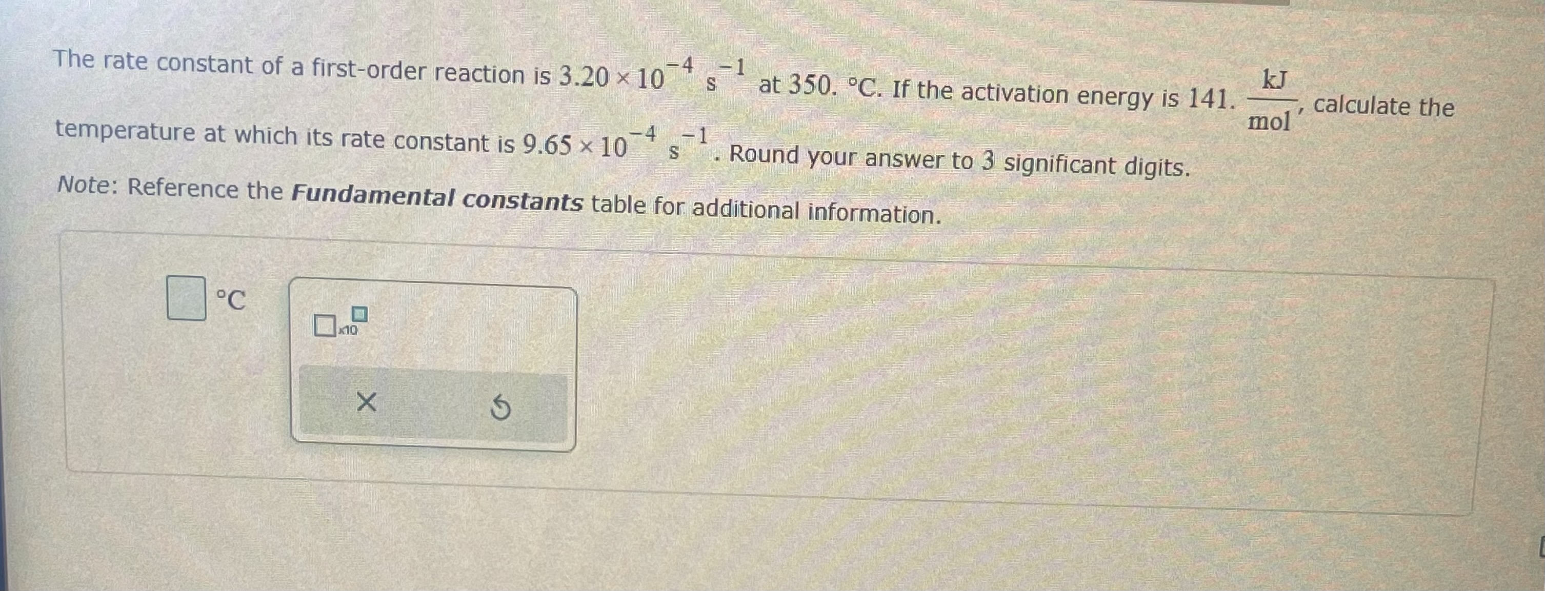 Solved The rate constant of a first-order reaction is | Chegg.com