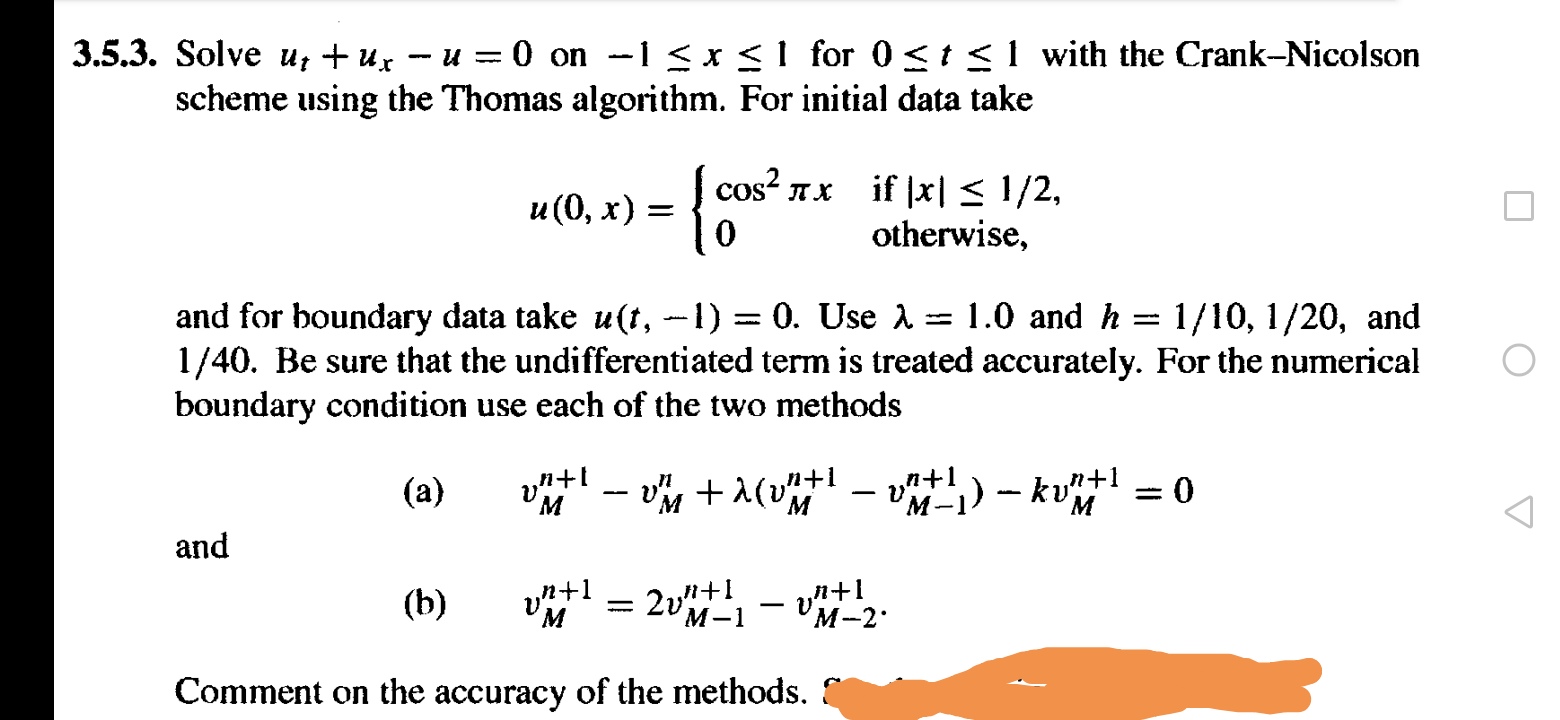 Solved 3. Solve ut+ux−u=0 on −1≤x≤1 for 0≤t≤1 with the | Chegg.com