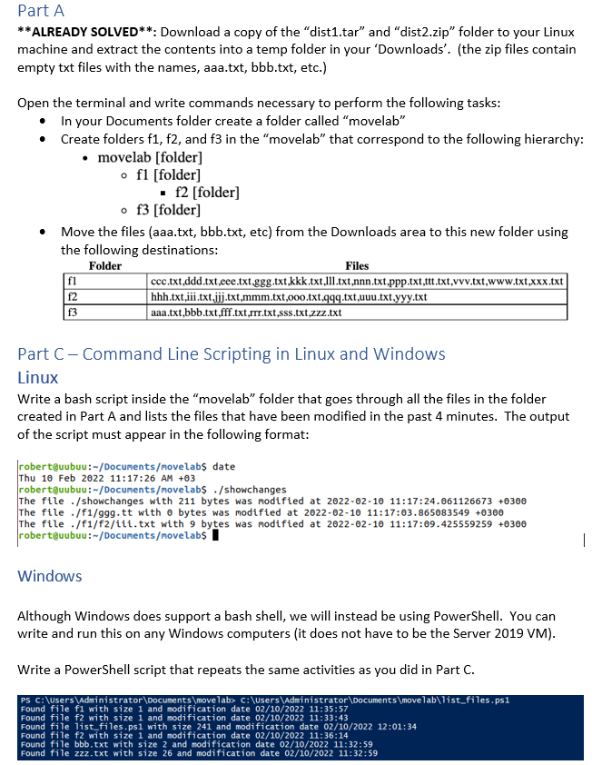 Solved Part A **ALREADY SOLVED**: Download a copy of the | Chegg.com
