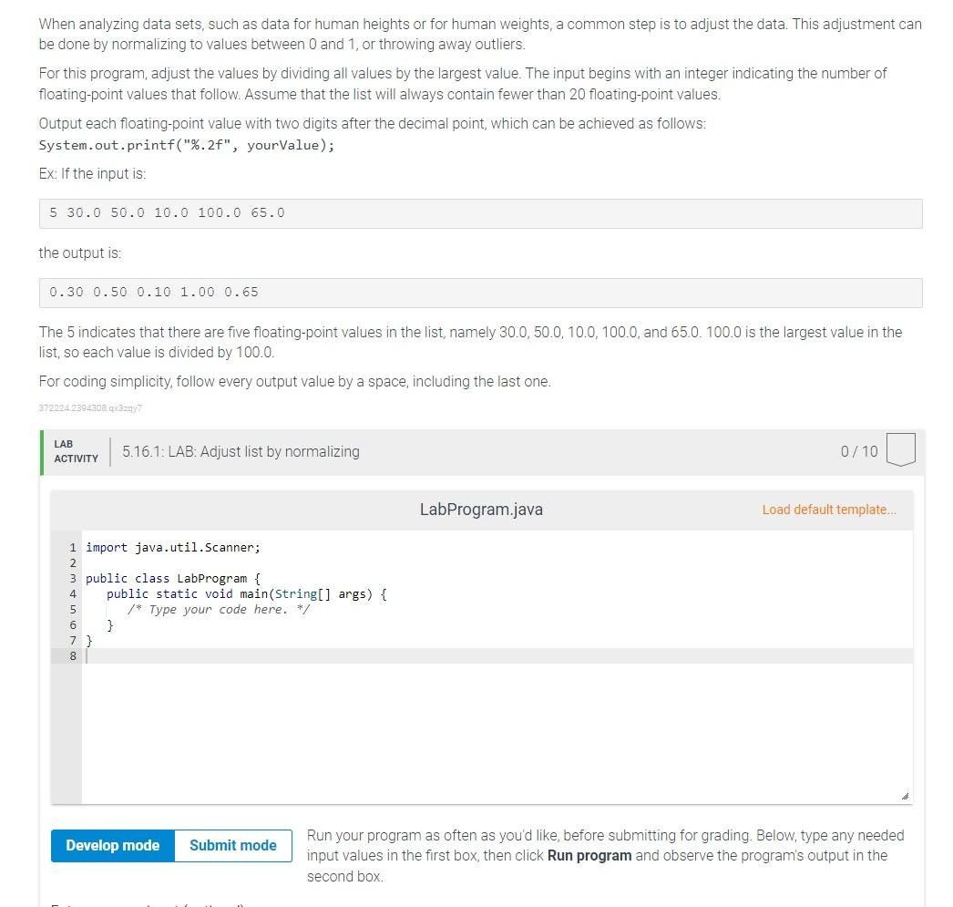 Solved When analyzing data sets, such as data for human | Chegg.com