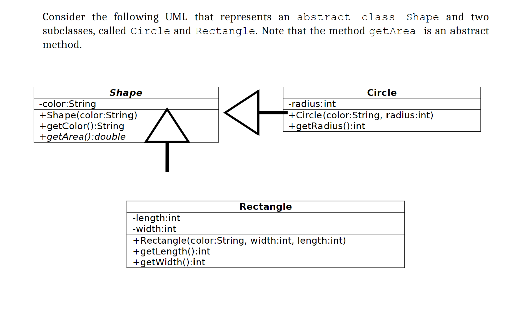 Solved Consider the following UML that represents an | Chegg.com