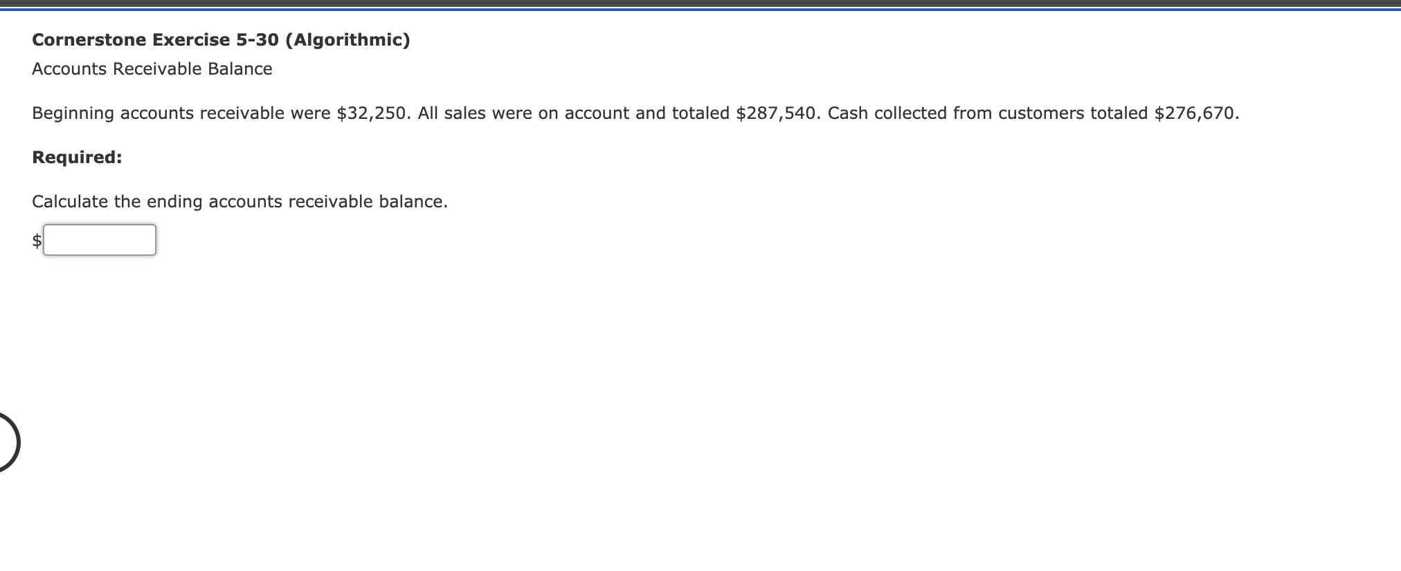 Solved Cornerstone Exercise 5-30 (Algorithmic) Accounts | Chegg.com