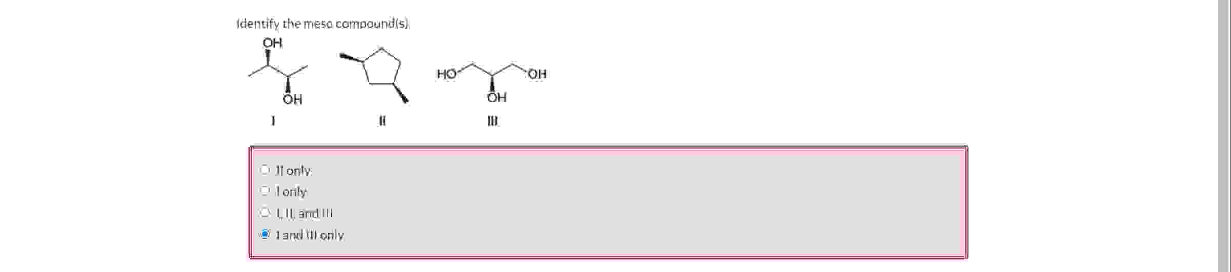 Solved identify the meso compounds from the given picture | Chegg.com