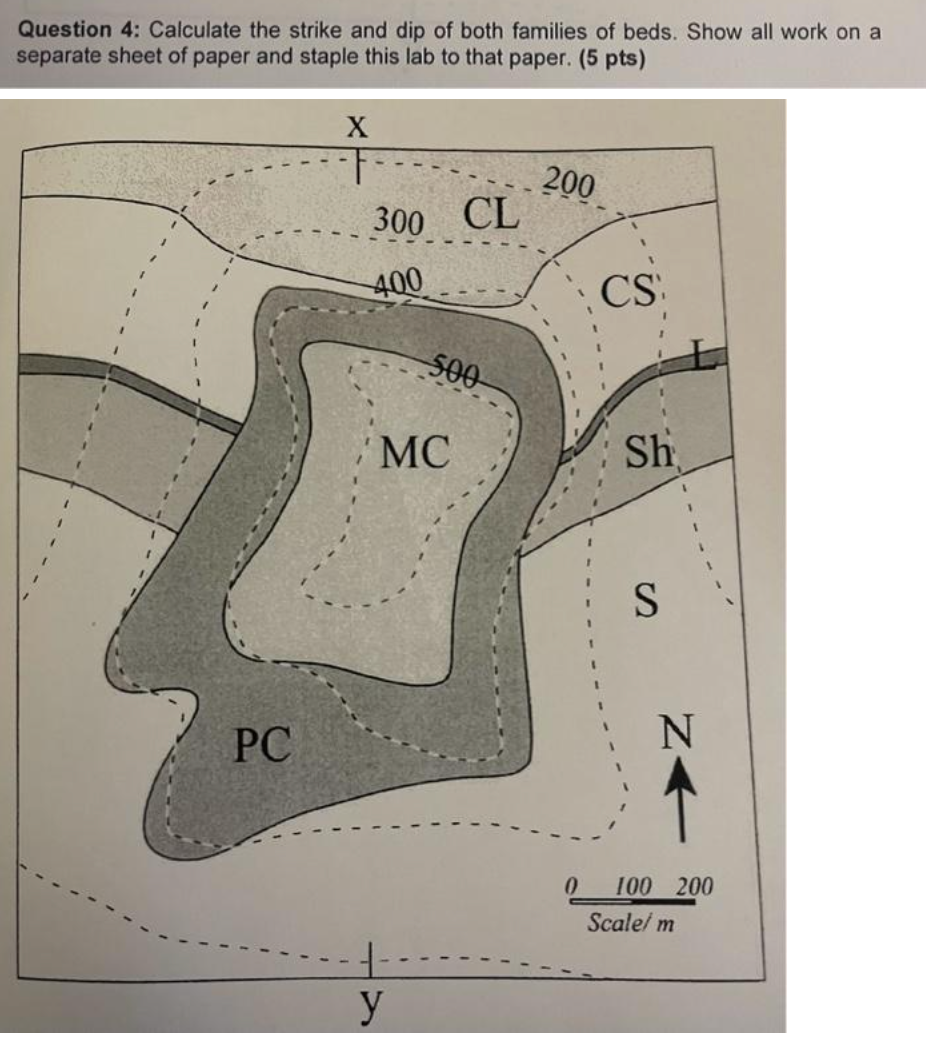 Solved Question 4: Calculate the strike and dip of both | Chegg.com