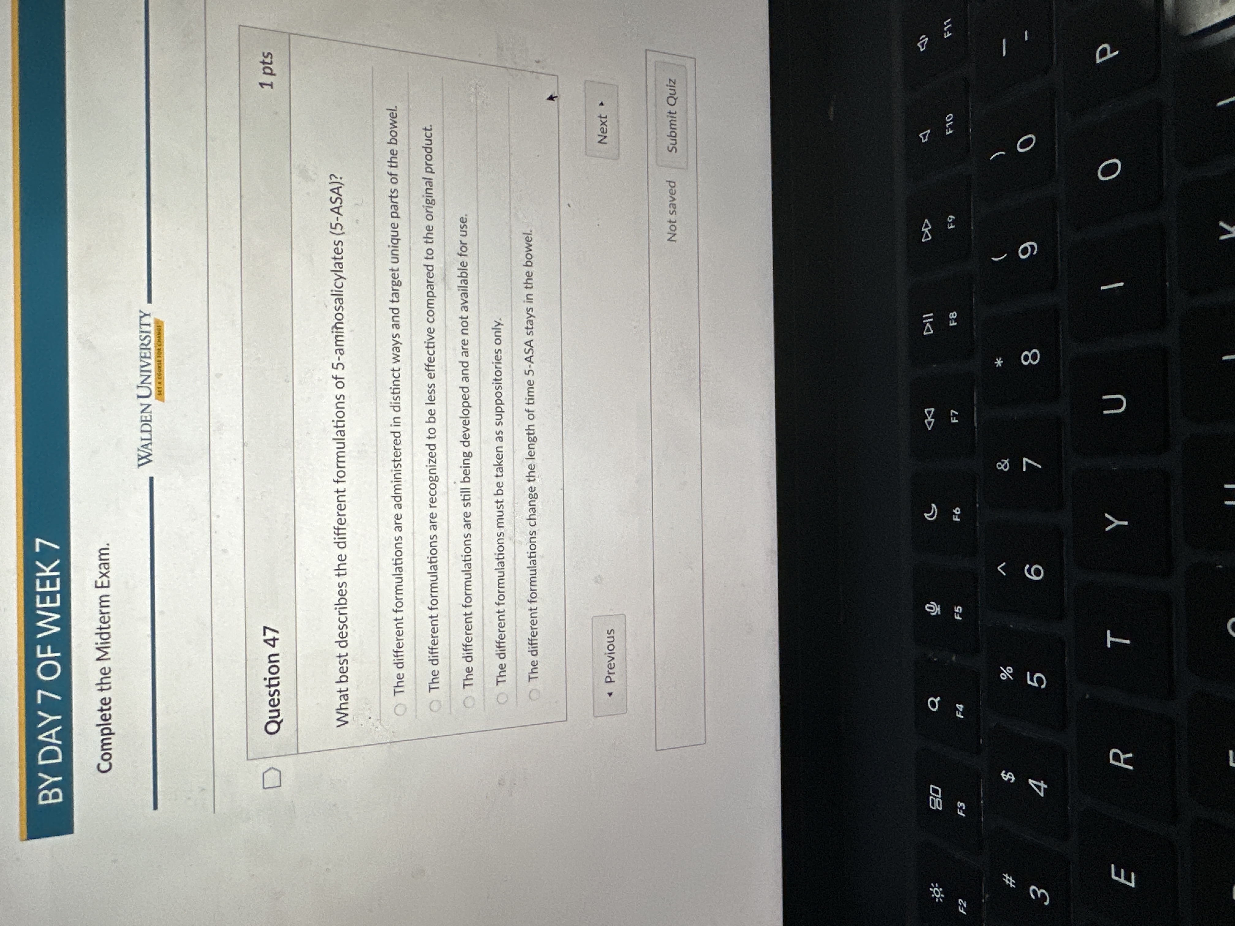 Solved Question 47What best describes the different | Chegg.com