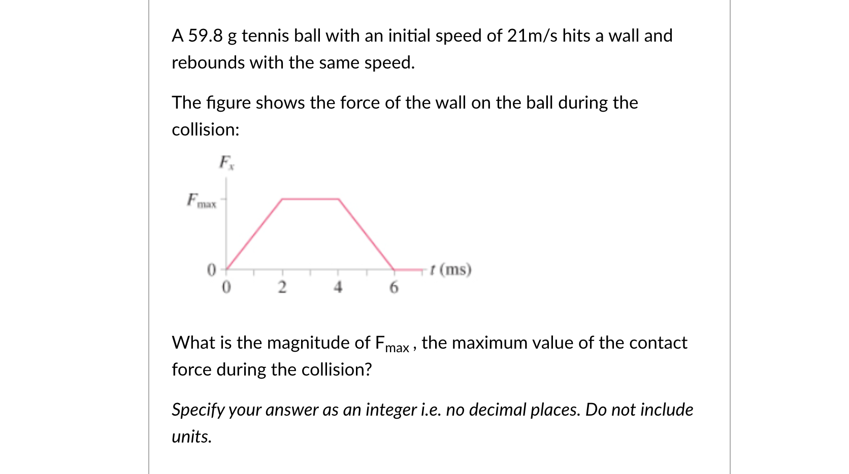 Solved A 59.8 g tennis ball with an initial speed of 21 m/s | Chegg.com