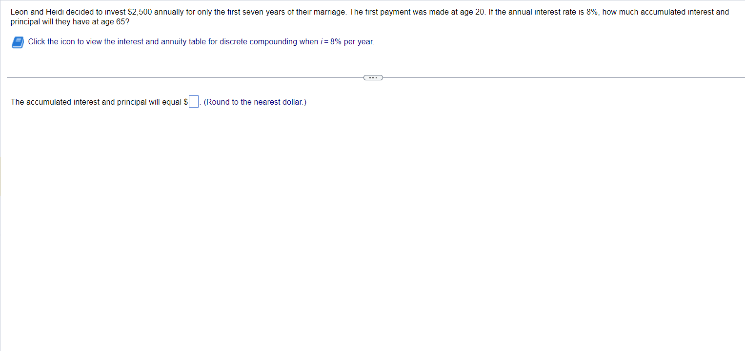 Solved principal will they have at age 65? Click the icon to | Chegg.com