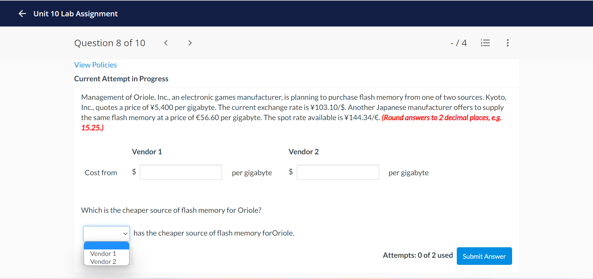 Solved F Unit 10 Lab Assignment Question 8 Of 10 74