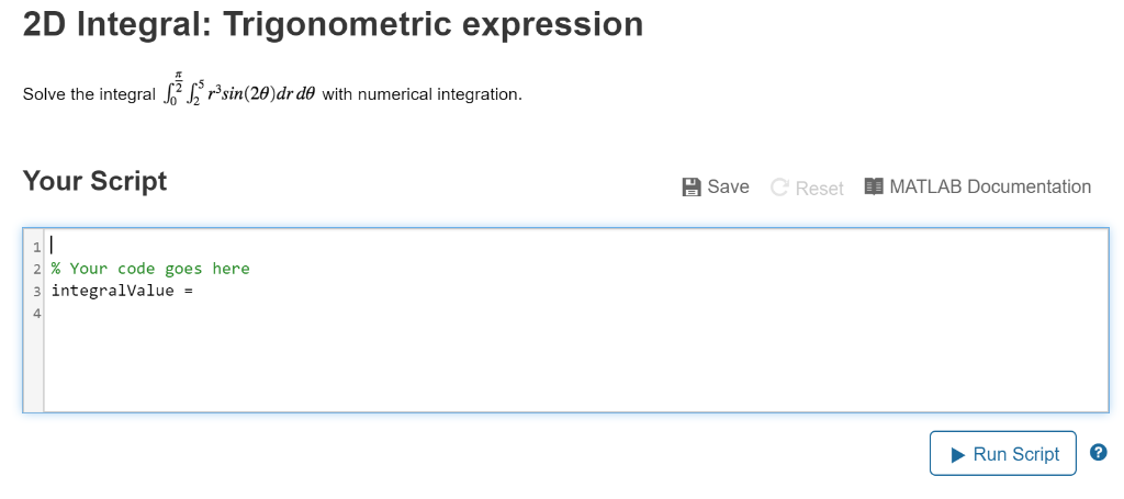 Solved 2D Integral: Trigonometric expression So vetre | Chegg.com