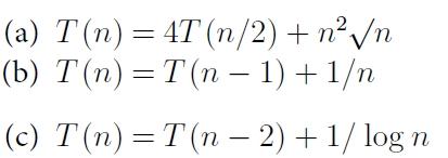 Solved [Divide and conquer] Solve the recurrence below, show | Chegg.com