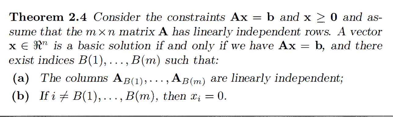 Solved (4 Exercise 2.3 (Basic feasible solutions in standard | Chegg.com
