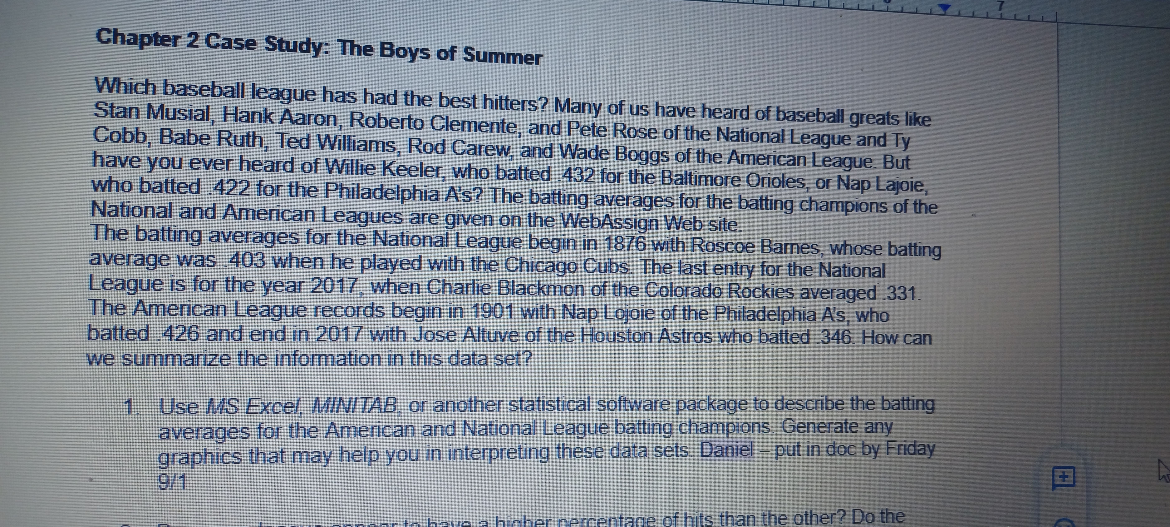 Solved Use MS Excel, MINITAB, or another statistical | Chegg.com