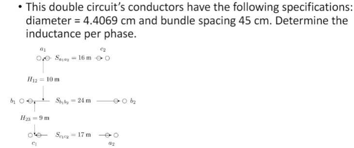 Solved • This double circuit's conductors have the following | Chegg.com
