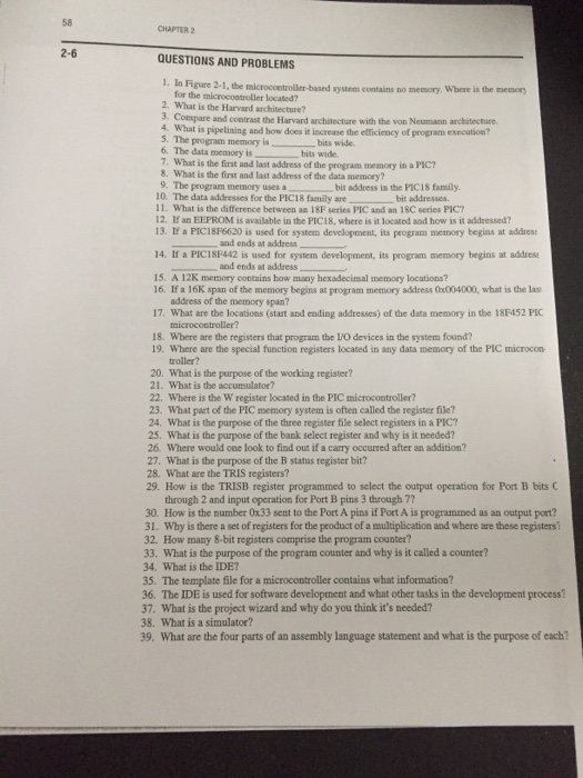 Solved In Figure 2-1, the microcontroller-based system | Chegg.com