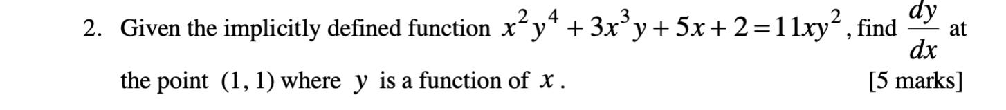 Solved Given the implicitly defined function | Chegg.com