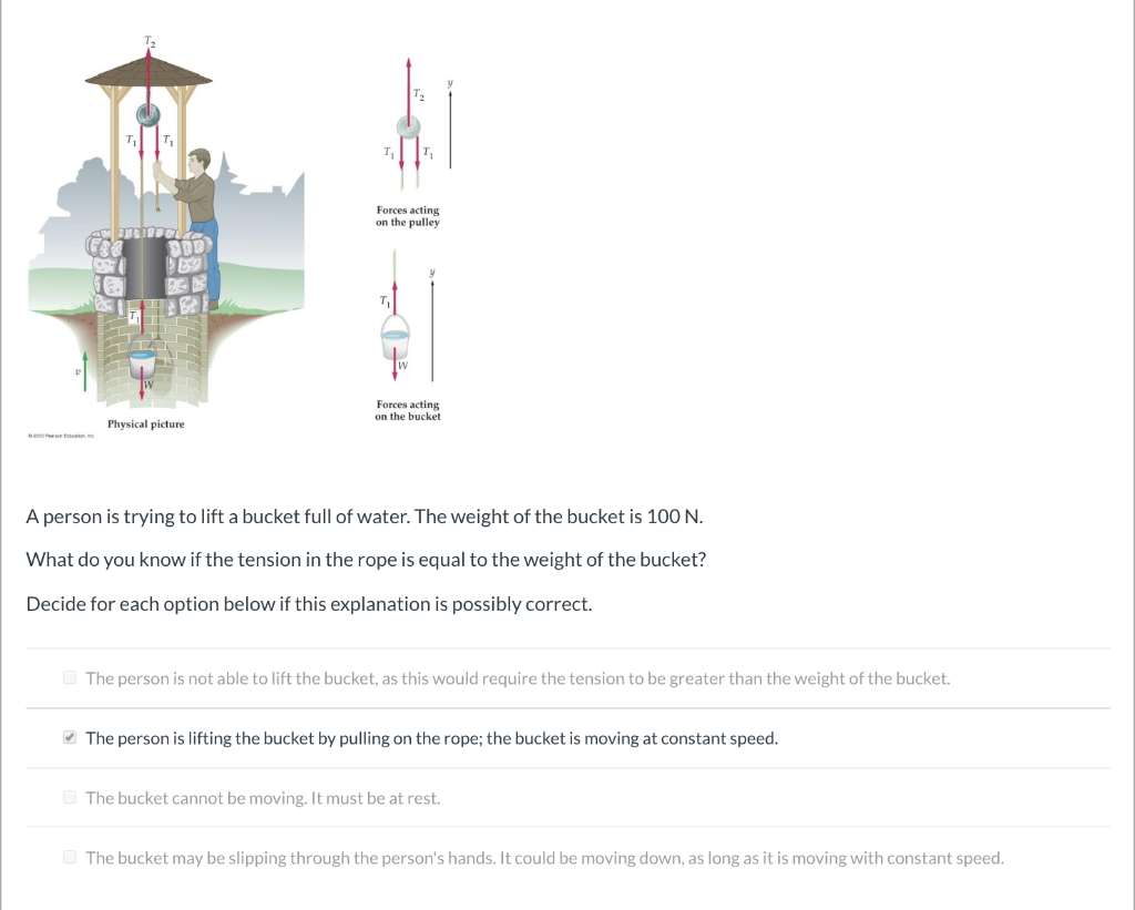 Solved Forces acting on the pulley D Forces acting on the | Chegg.com
