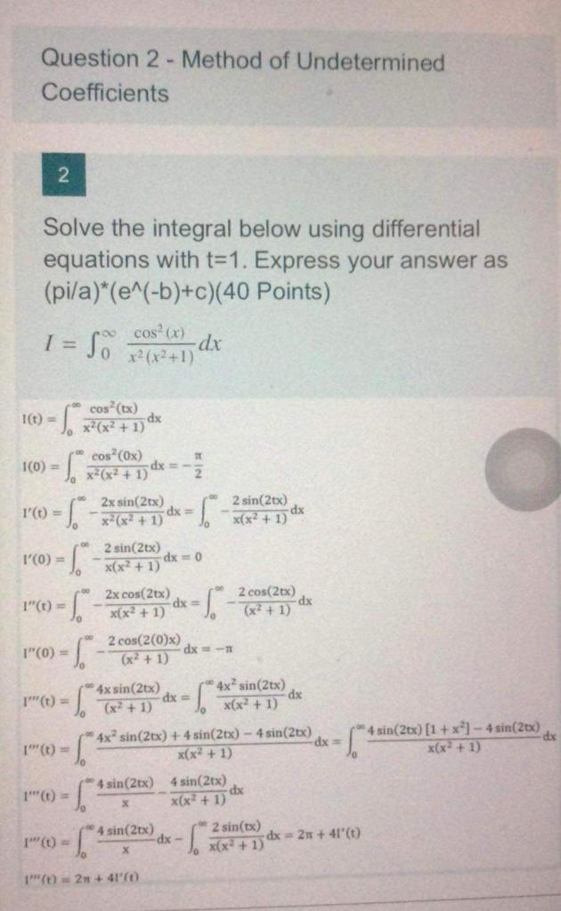 Solved Question 1 - Higher-Order DE Solve the differential | Chegg.com