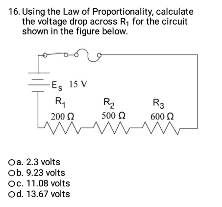 Solved 16. Using the Law of Proportionality, calculate the | Chegg.com