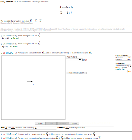 Solved (4\%i) Problem 7: Consider the tao vectors given | Chegg.com