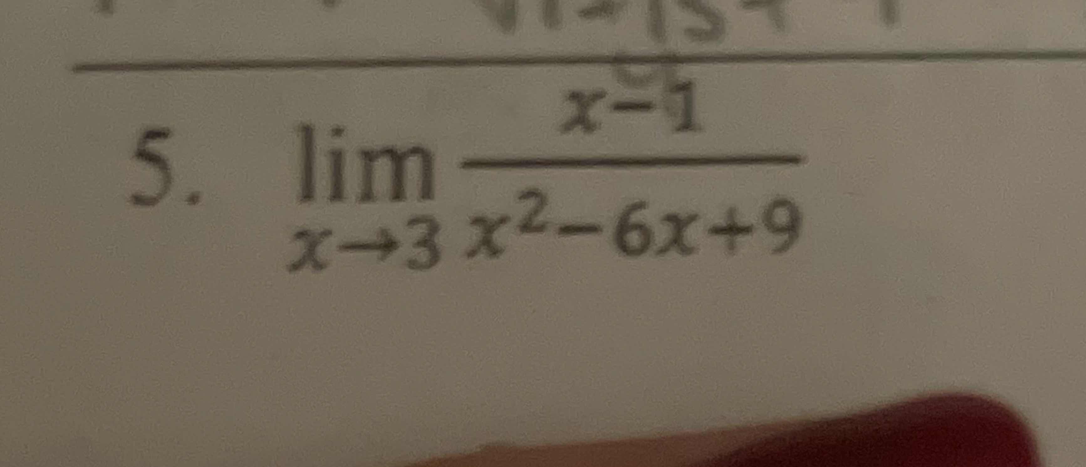 Solved limx→3x-1x2-6x+9 | Chegg.com