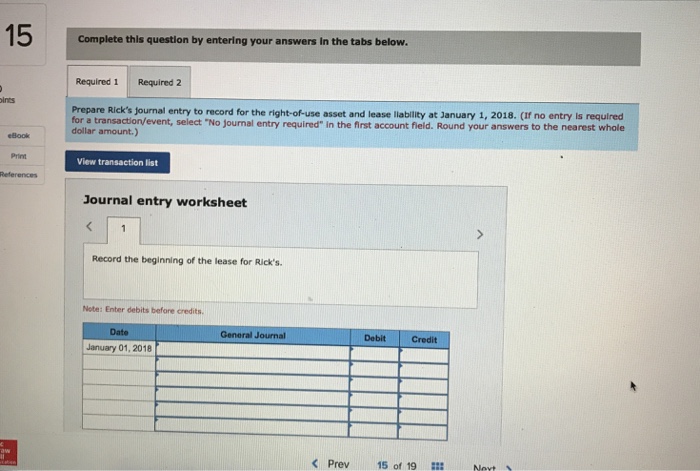 Solved Chapter 15 Pre-Built Problems Help Save &Exit Check | Chegg.com