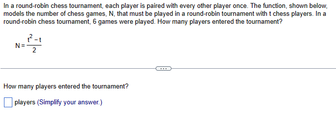 Solved In a round-robin chess tournament, each player is | Chegg.com