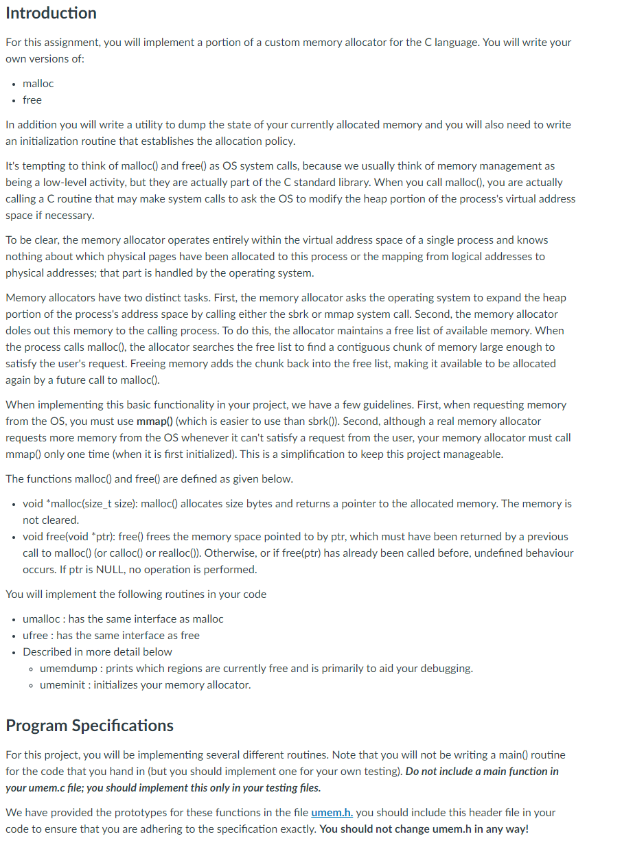 Solved For this assignment, you will implement a portion of | Chegg.com