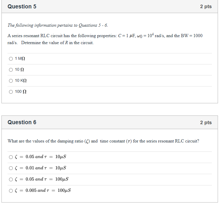 Solved Question 5 2 pts The following information pertains | Chegg.com
