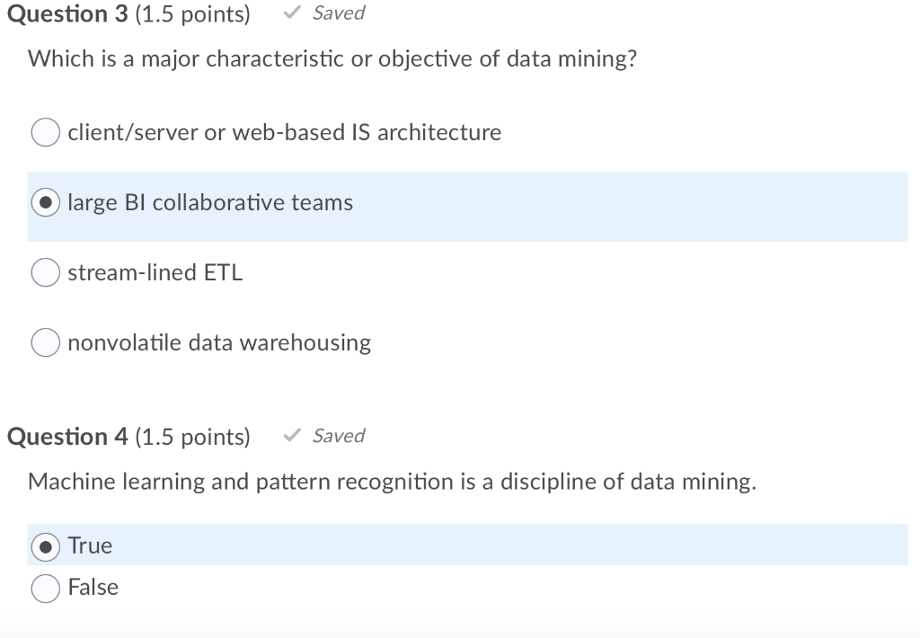 Solved Question 1 (1.5 points) Saved Analyzing the vast | Chegg.com