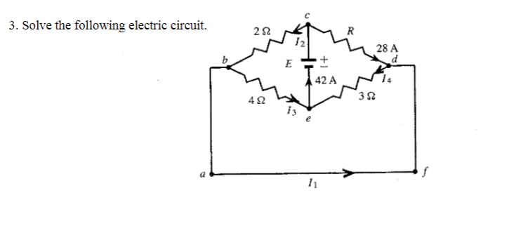 Solved 3. Solve the following electric circ | Chegg.com