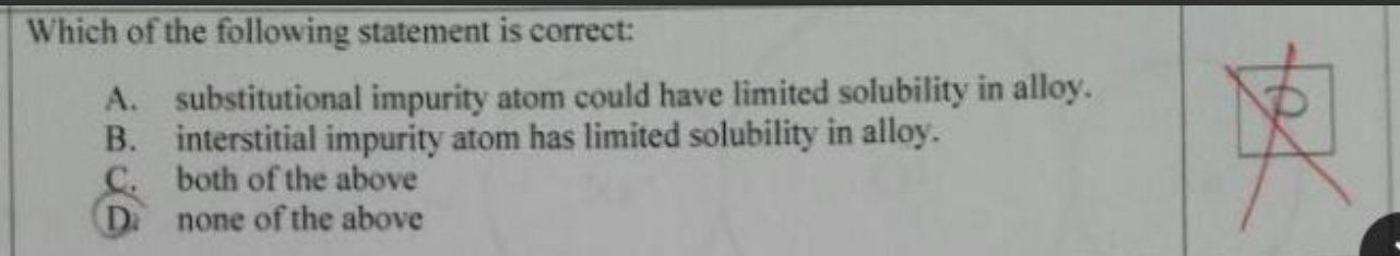 Solved Which of the following statement is correct: A. | Chegg.com