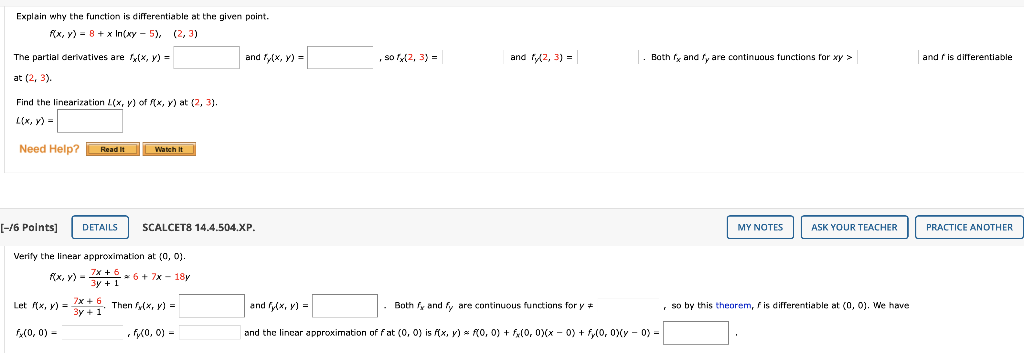 Solved Explain Why The Function Is Differentiable At The 
