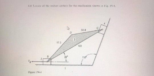Solved locate all the instant center of the mechanism and | Chegg.com