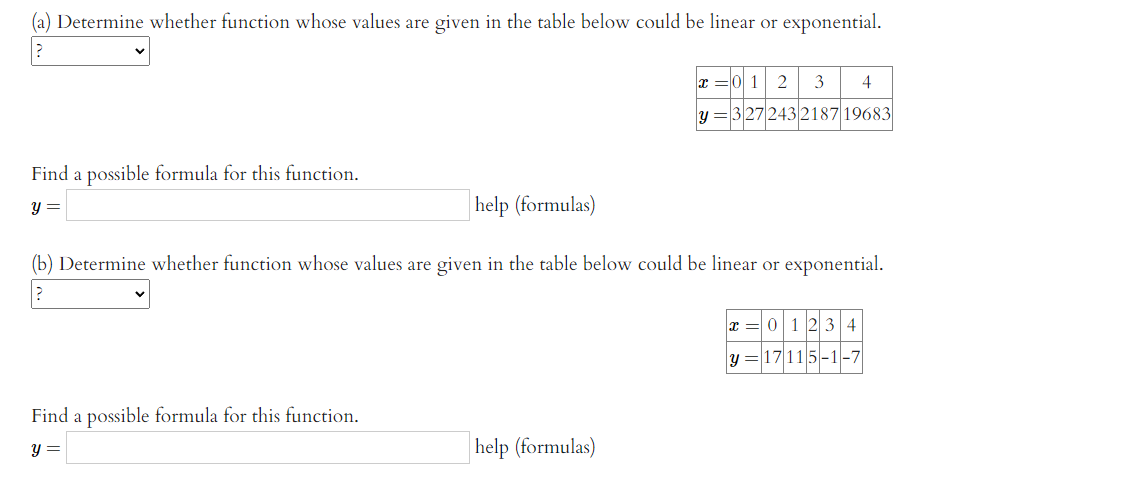 Solved (a) Determine whether function whose values are given | Chegg.com