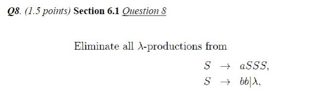 Solved Q8. (1.5 points) Section 6.1 Question 8 Eliminate all | Chegg.com
