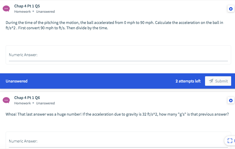 Solved Please help me answer these for my online physics of | Chegg.com