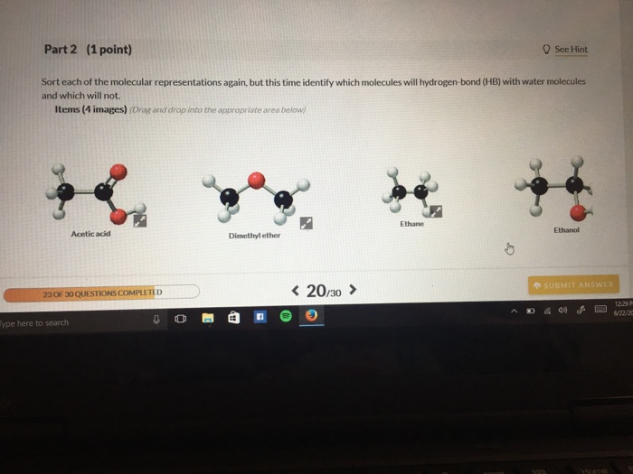 Solved Part 1 1 Point See Periodic Table See Hint Sort The