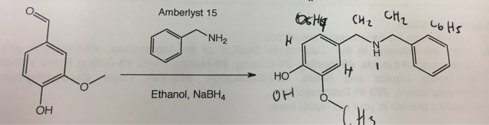 Solved Amberlyst 15 NH2 Ethanol, NaBH4 ?? OH | Chegg.com