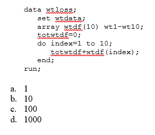 Solved [SAS PROGRAMMING]: Assuming that the SAS data | Chegg.com