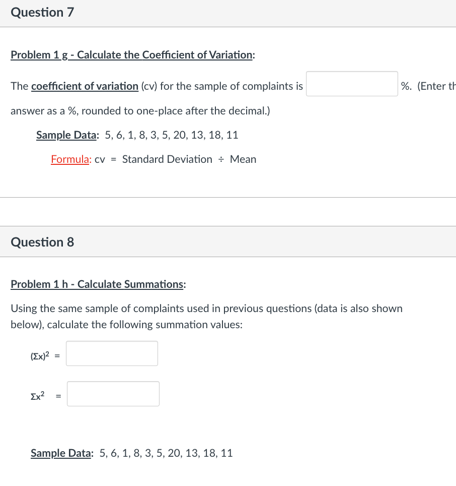 Solved Problem 1: Ungrouped Measures of Central Tendency \& | Chegg.com