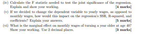 Solved (a) Given the following regression output where | Chegg.com