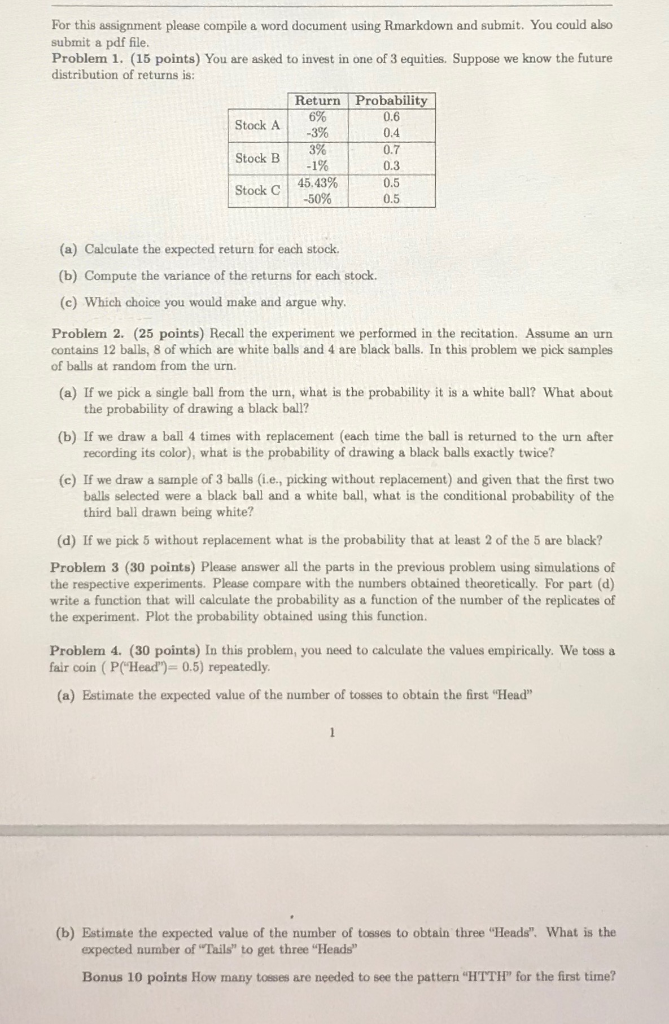 Solved For this assignment please compile a word document | Chegg.com