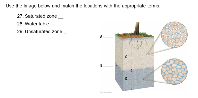 Solved Use the image below and match the locations with the | Chegg.com